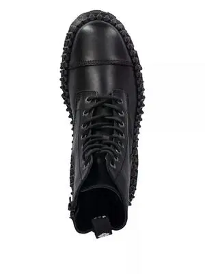 NEW ROCK 90mm Lace-up Platform Combat Boots
