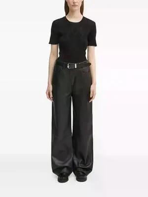 Kenzo Ribbed-knit Diamond-pattern Top