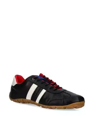 WALES BONNER Cadence Striped Leather Sneakers