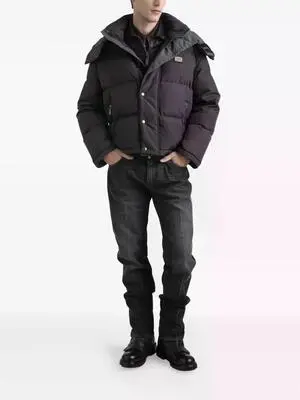 Dolce & Gabbana Hooded Puffer Jacket - Grey