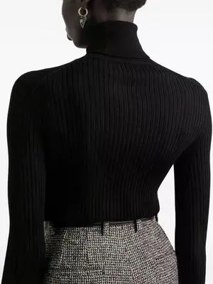 Dolce & Gabbana Ribbed Knit Turtleneck Sweater - Black