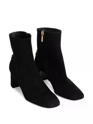 Dolce & Gabbana Dg Logo Suede Boots
