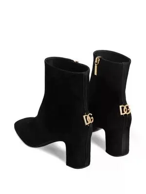 Dolce & Gabbana Dg Logo Suede Boots