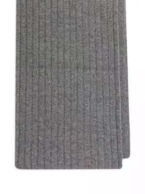 Dolce & Gabbana Ribbed Knit Scarf - Grey