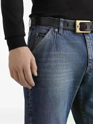 Dolce & Gabbana Logo-plaque Jeans - Blue
