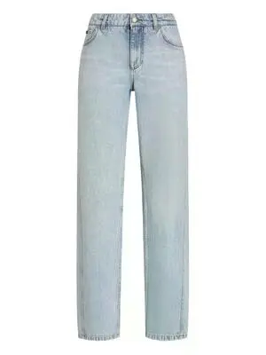 Dolce & Gabbana Logo-plaque Jeans - Blue