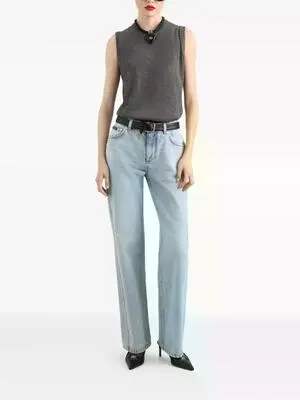 Dolce & Gabbana Logo-plaque Jeans - Blue