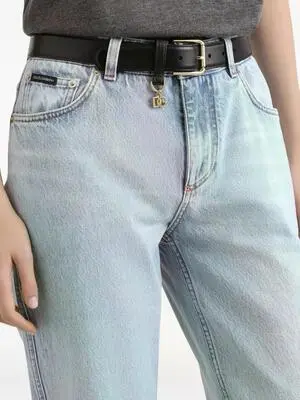 Dolce & Gabbana Logo-plaque Jeans - Blue