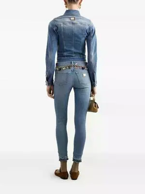 Dolce & Gabbana Frayed-hem Jeans - Blue