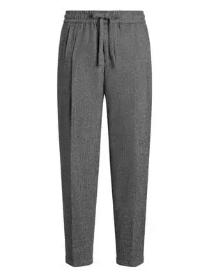 Dolce & Gabbana Pleated Drawstring Trousers - Grey