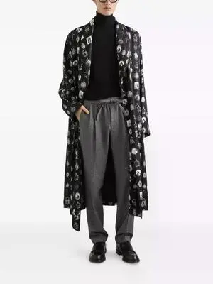Dolce & Gabbana Pleated Drawstring Trousers - Grey