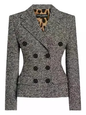 Dolce & Gabbana Double-breasted Tweed Blazer