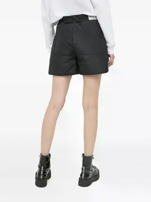 NOTES DU NORD Quilted Zip-front Shorts