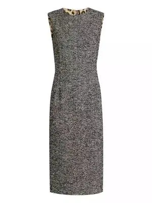 Dolce & Gabbana Sleeveless Midi Dress - Black