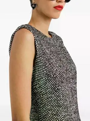 Dolce & Gabbana Sleeveless Midi Dress - Black