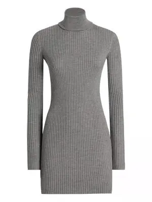 Dolce & Gabbana Ribbed Turtleneck Mini Dress