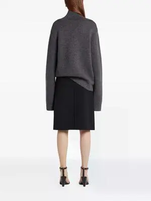 COURREGES High-neck Sweater - Grey
