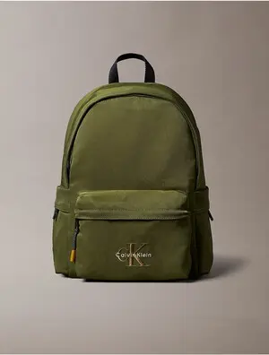 Calvin Klein Nylon Round Backpack Thyme