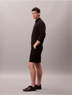 Calvin Klein Refined Stretch Tailored Shorts - Black
