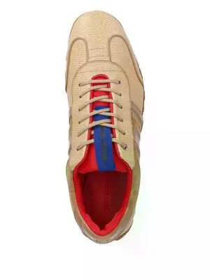 WALES BONNER Suede And Leather Panelled Trainers