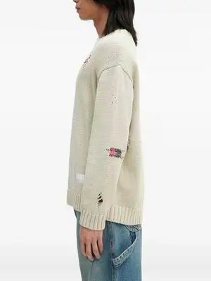 NEIGHBORHOOD Distressed Embroidered Sweater