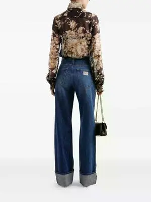 Dolce & Gabbana High-waist Jeans With Turn-up Cuffs