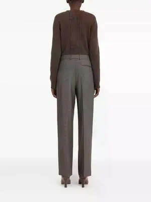 MAISON MARGIELA Pleated Herringbone Trousers