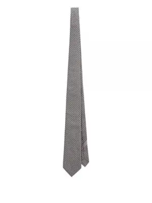 Dolce & Gabbana Patterned Jacquard Tie - Grey