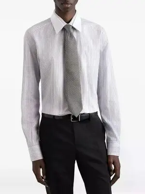 Dolce & Gabbana Patterned Jacquard Tie - Grey