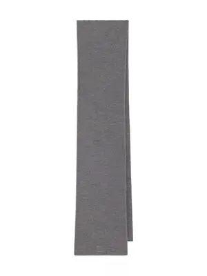 Dolce & Gabbana Ribbed Wool Scarf - Grey