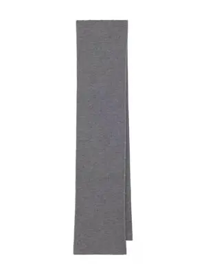 Dolce & Gabbana Ribbed Wool Scarf - Grey