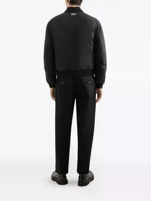 Dolce & Gabbana Leather-trimmed Bomber Jacket