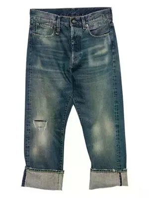 R13 Cuffed Drop Jeans