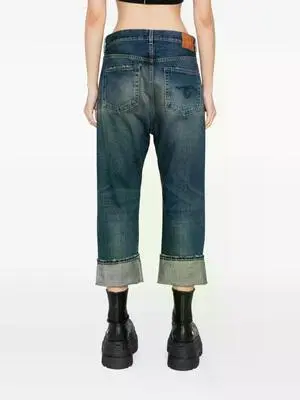 R13 Cuffed Drop Jeans