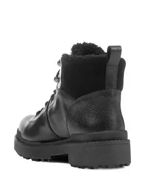 Geox Shearling-lined Lace-up Boots