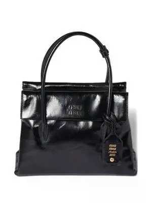 Miu Miu Solitaire Leather Tote Bag