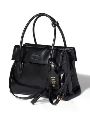 Miu Miu Solitaire Leather Tote Bag