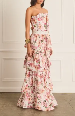 AQUA BLU AUSTRALIA Strapless Maxi Dress