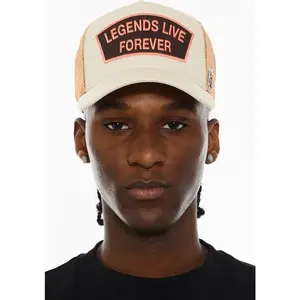 CULT OF INDIVIDUALITY Legends Mesh Back Trucker Hat - White Swan