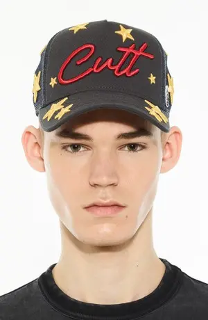 CULT OF INDIVIDUALITY Star Logo Mesh Back Trucker Hat - Steel