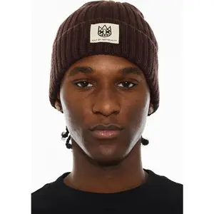 CULT OF INDIVIDUALITY Ribbed Wool-blend Beanie - Chocolate