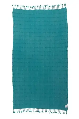 INFUSEZEN Stonewashed Organic Cotton Turkish Towel - Teal