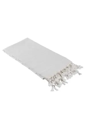 INFUSEZEN Stonewashed Organic Cotton Turkish Towel White