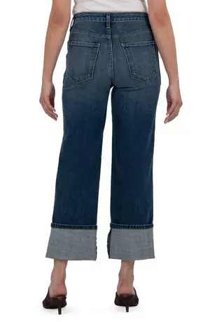 Kut From The Kloth Sienna Cuffed High-waist Jeans