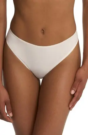 Natori Persuasion Stretch Lace Thong Ivory