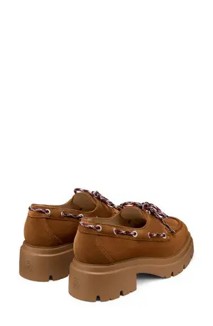 STUART WEITZMAN Hudson Lug Sole Boat Shoe - Doe Tonal