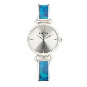 BERTHA WATCHES Katherine Enamel-designed Bracelet Watch - Blue