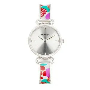 BERTHA WATCHES Katherine Enamel-Designed Bracelet Watch White