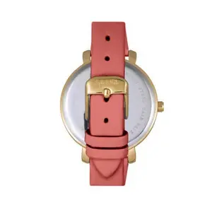 SOPHIE AND FREDA Key West Leather-band Watch With Swarovski Crystals - Gold/dark Pink