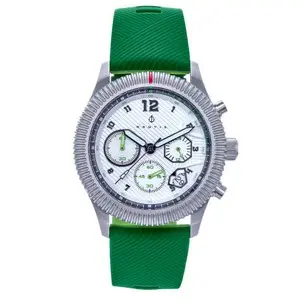 NAUTIS Meridian Chronograph Strap Watch With Date Green